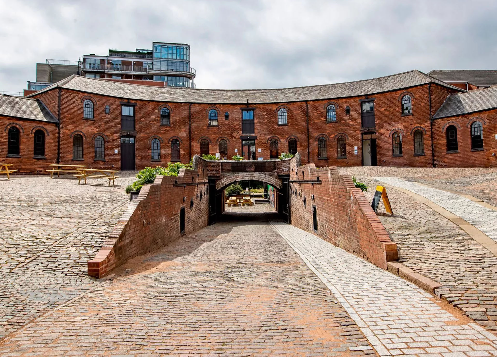 Ketley Brick Case Study bespoke pavers for Roundhouse